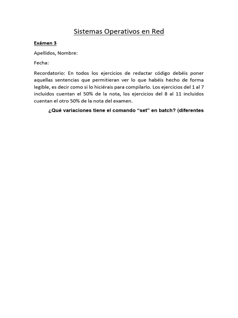 Exámen SOR 3 alumno | PDF | Matriz (Matemáticas) | Lenguaje de escritura