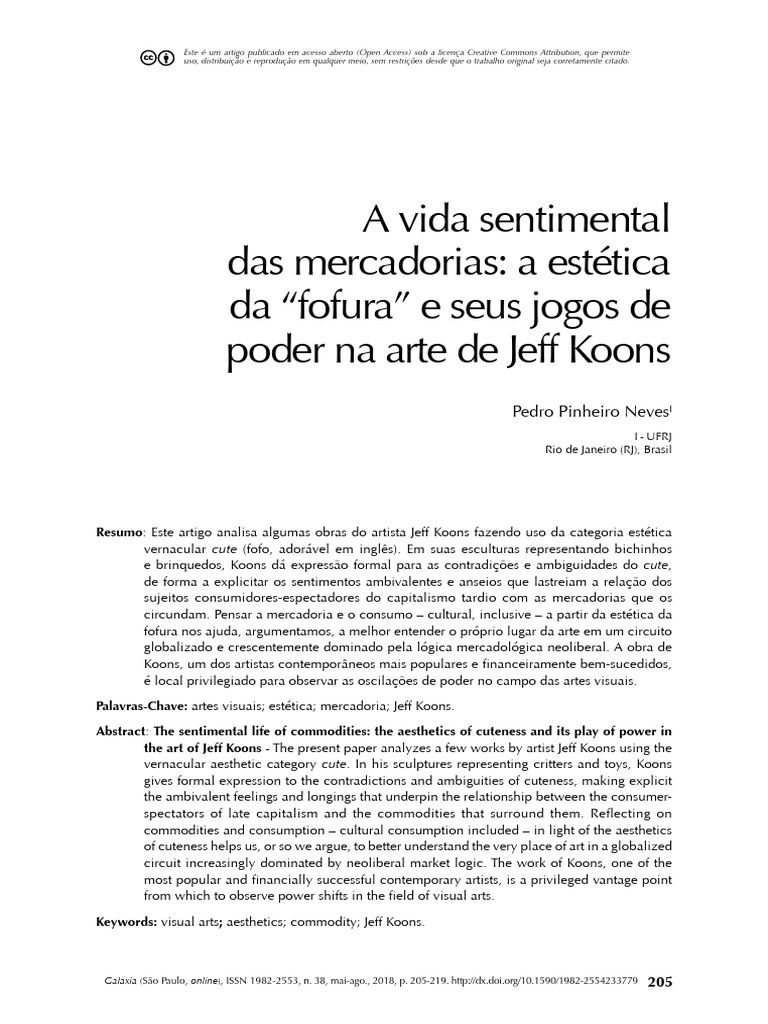 A vida sentimental das mercadorias a estética da fofura e seus jogos de poder na arte de Jeff ...
