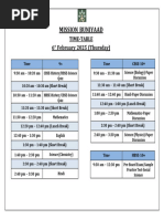 HSC Board Exam Time Table 2025 Science | PDF