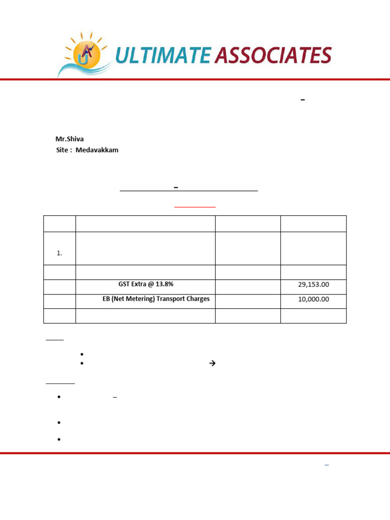 16290-Mr.shiva,Medavakkam - Quotation for (Subsidy) Solar Ups-3.25KW | PDF | Photovoltaics ...
