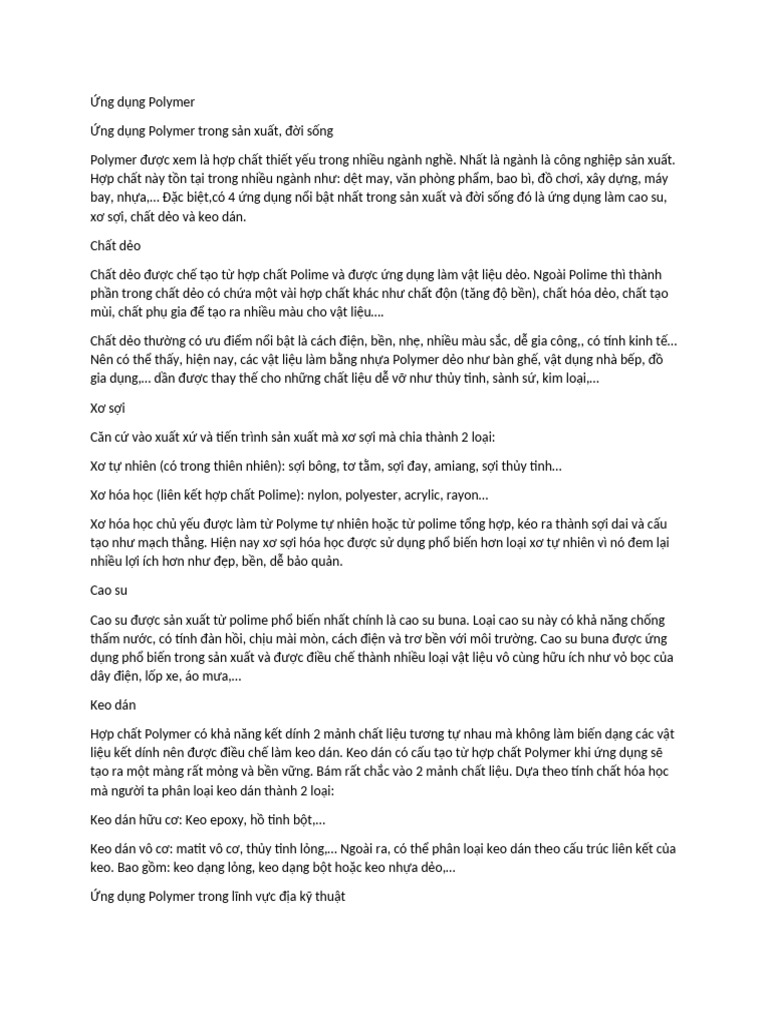 NG D NG Polymer | PDF