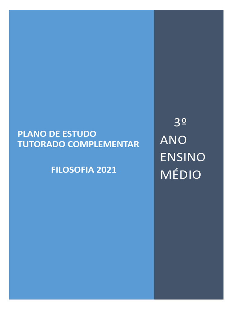 Pet Complementar 3 Ano Filosofia | PDF | Existencialismo | Liberdade