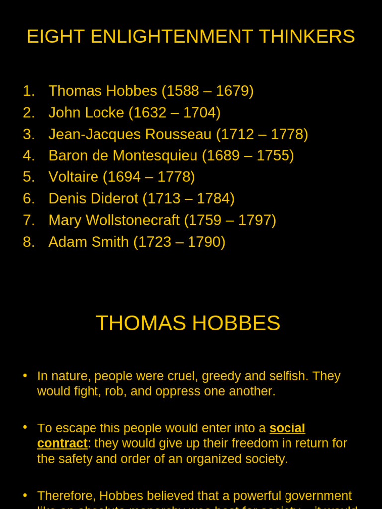 Key Ideas of Enlightenment Thinkers | PDF | John Locke | Voltaire