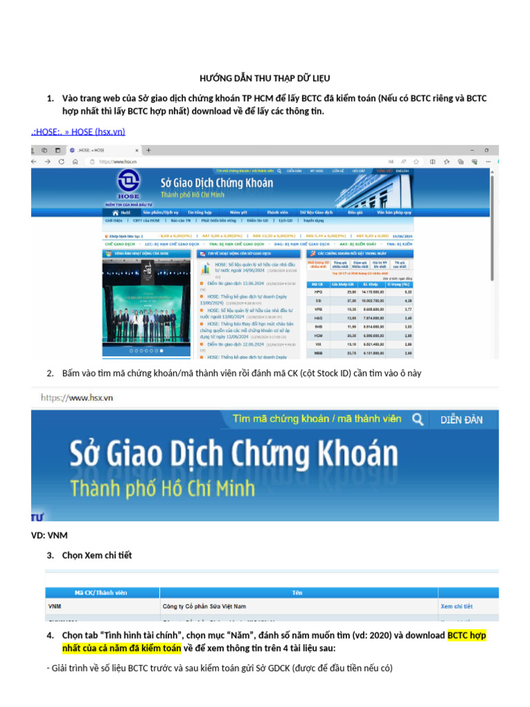 Huong Dan Thu Thap Du Lieu | PDF