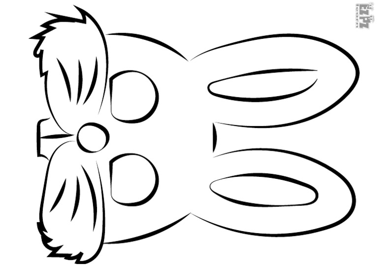Bunny Mask Coloring | PDF