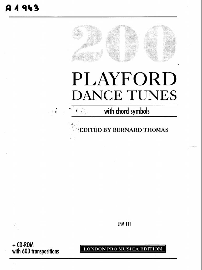 Playford - 200 Dance Tunes | PDF