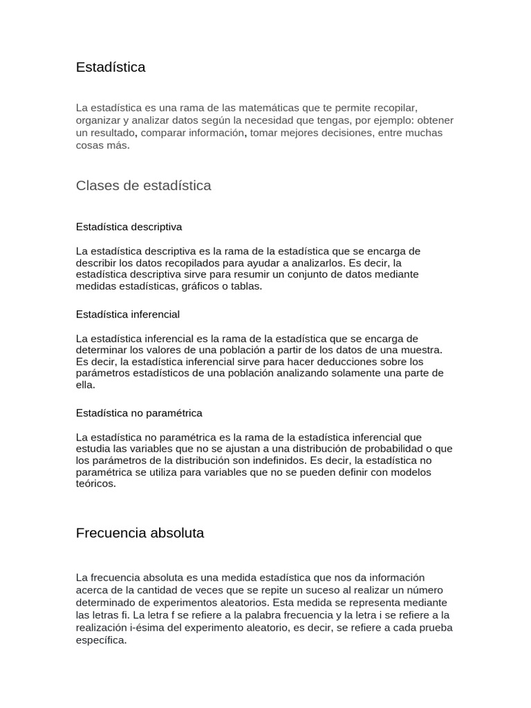 Introducción a la Estadística y sus Clases | PDF | Muestreo (Estadísticas) | Estadísticas