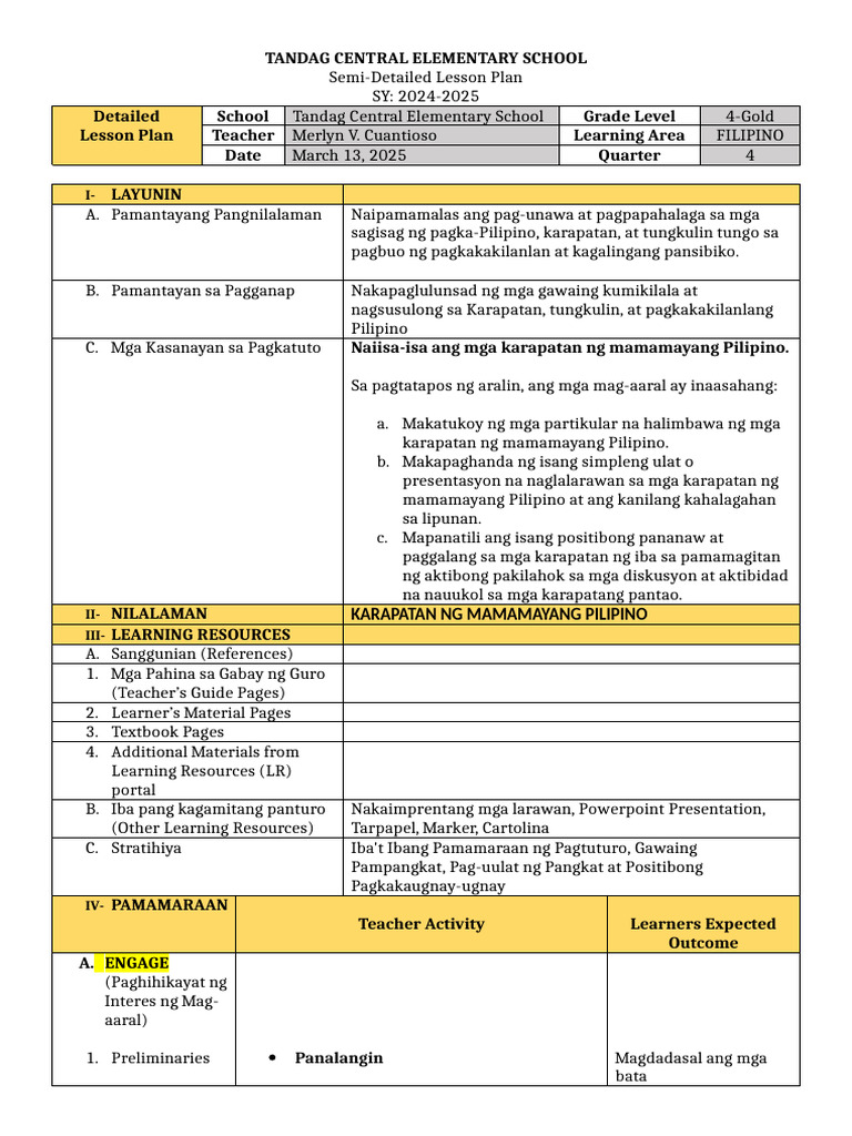 Cot3 Aral Plan Lp Cuantioso Pdf