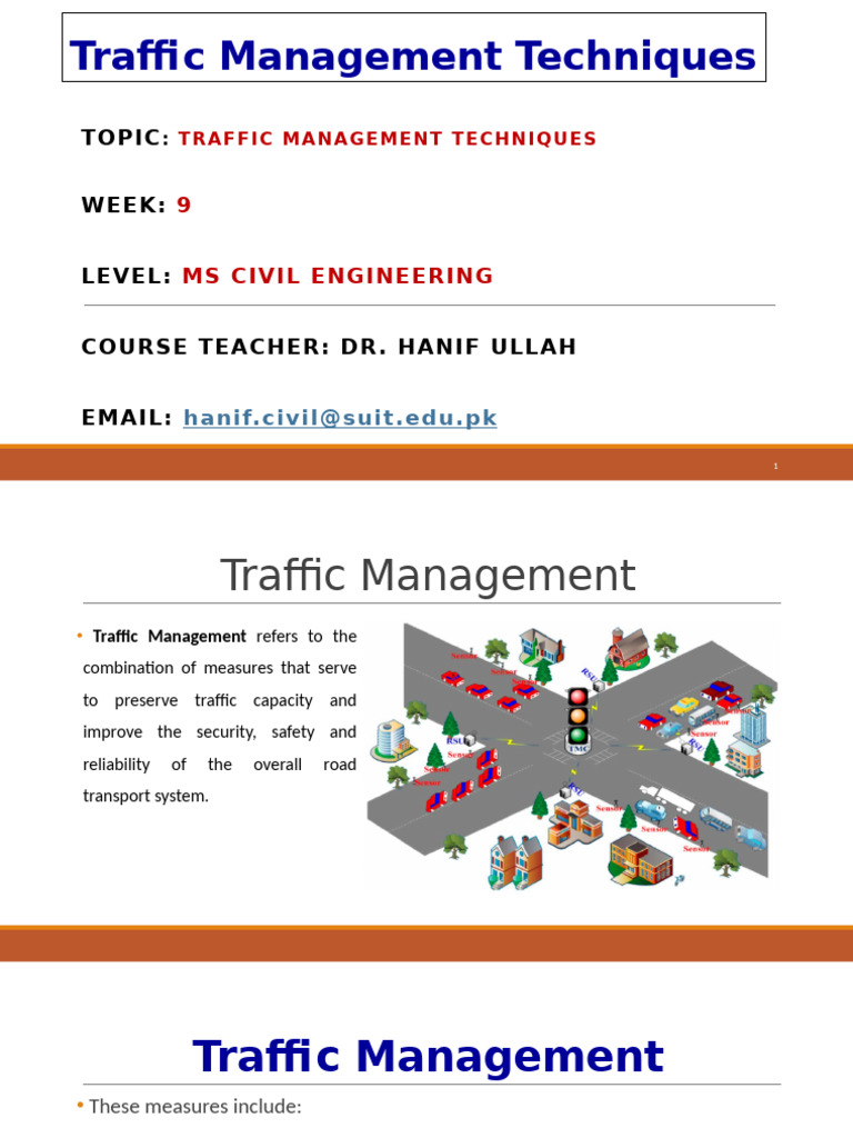 Lecture 1- Traffic Management Techniques | PDF