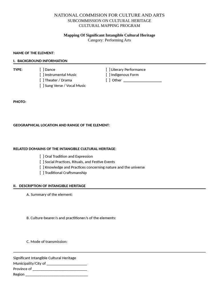 Cultural Heritage Mapping Toolkit | PDF | Cultural Heritage | Cultural ...