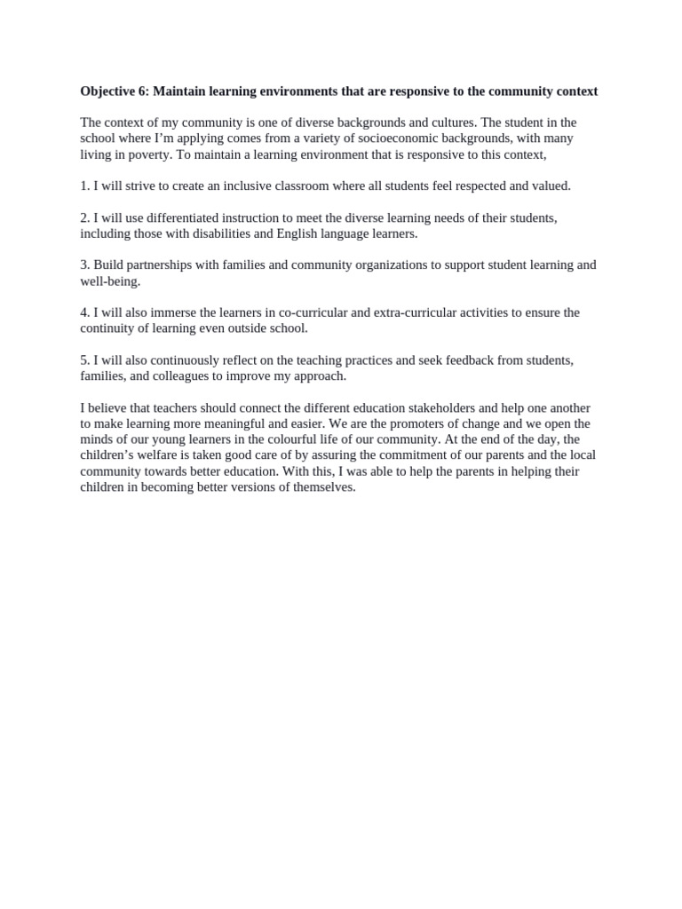 Responsive Learning Environments in Diverse Communities | PDF