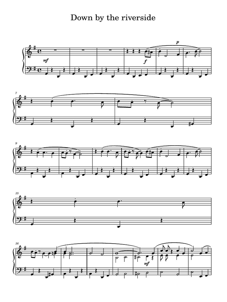 Down by The Riverside | PDF
