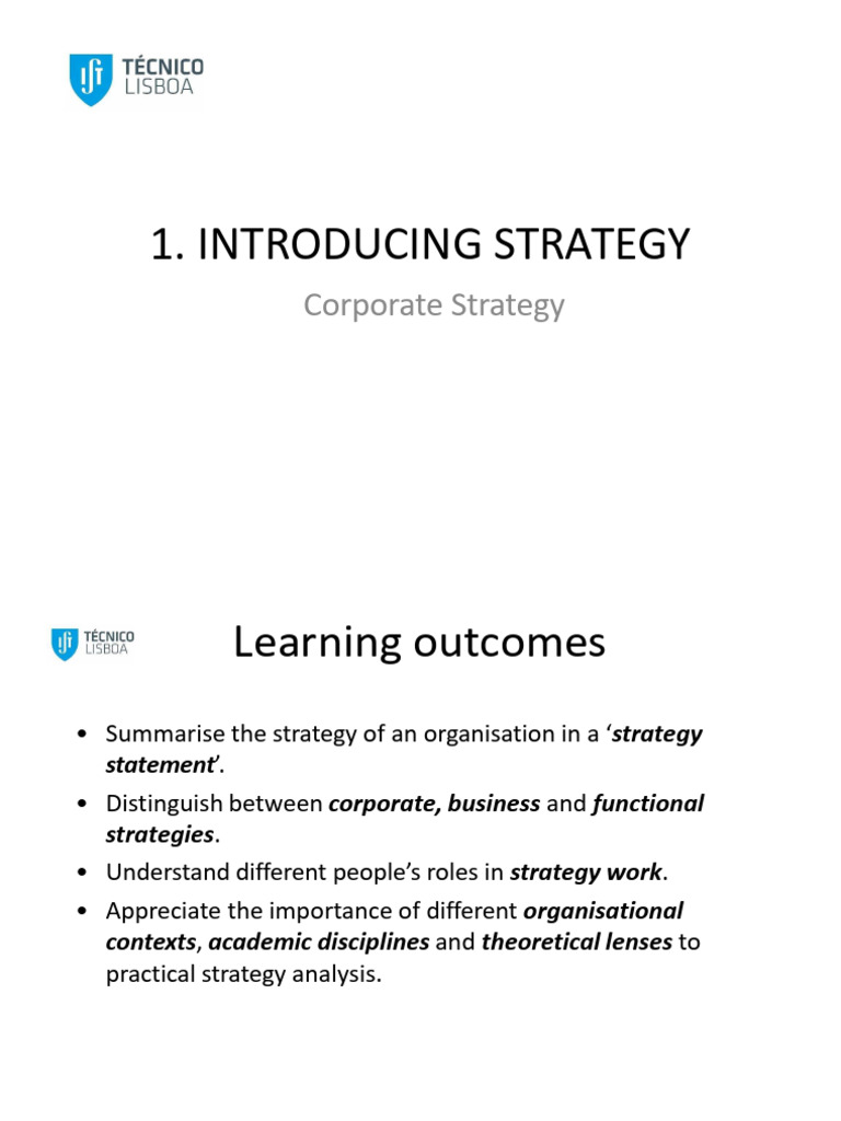 Understanding Corporate Strategy Essentials | PDF | Strategic ...