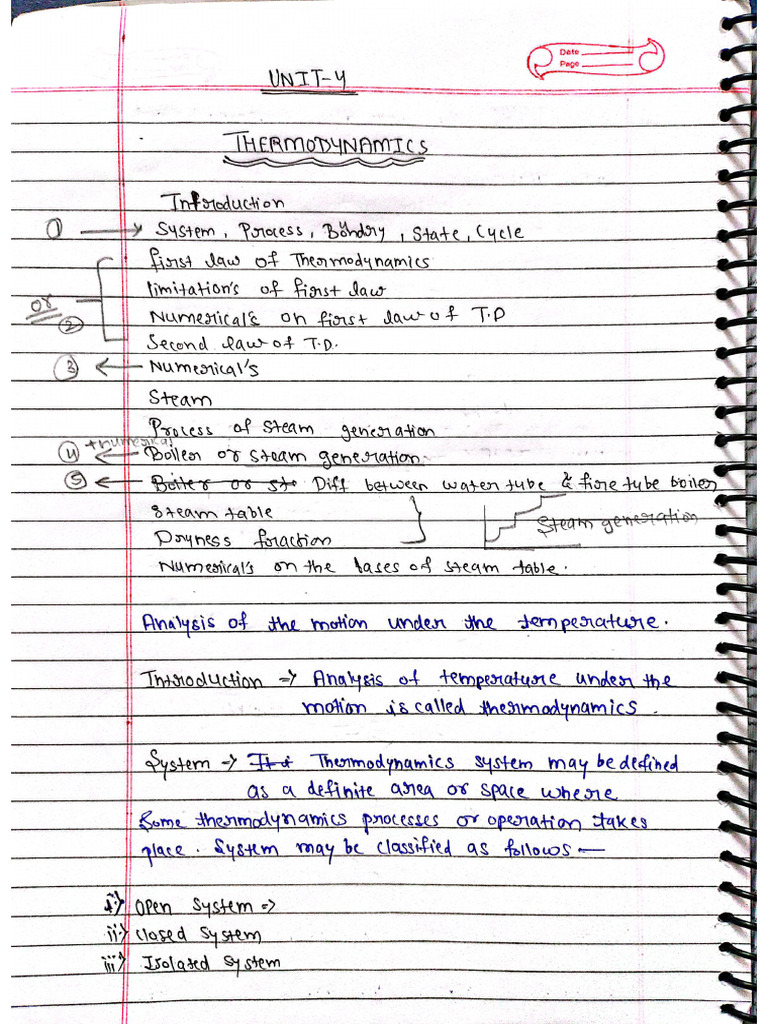 BME - Unit - 4 - Thermodynamics | PDF