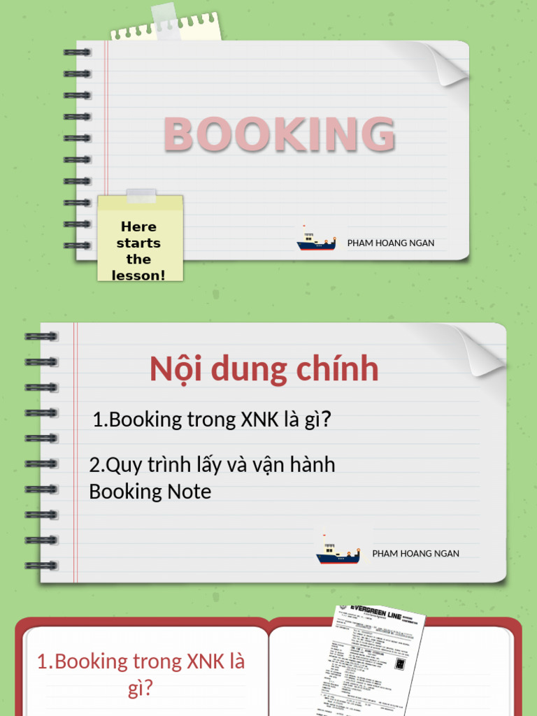 BOOKING 1 Buổi 4 | PDF