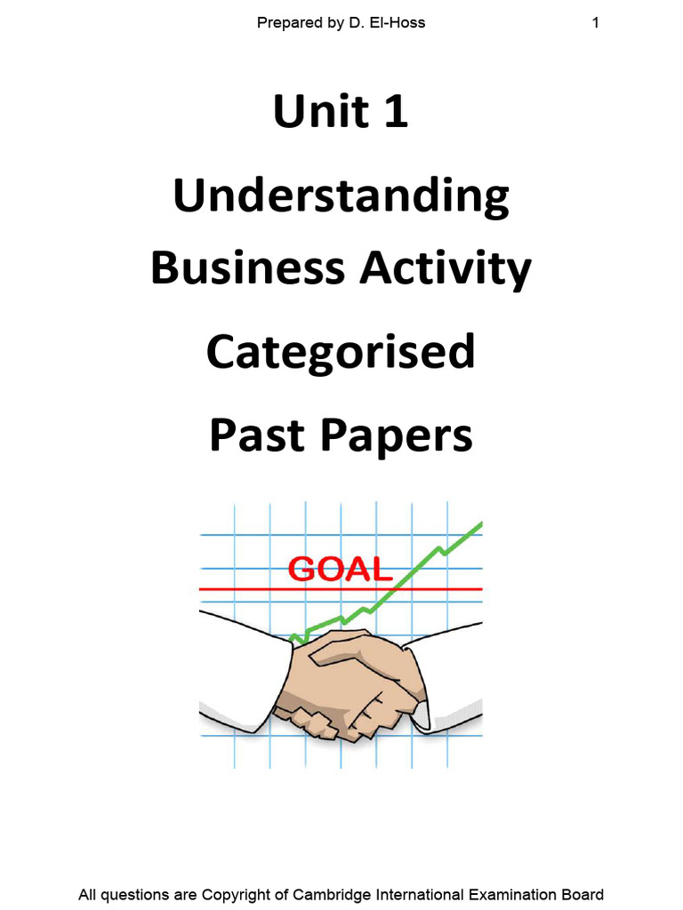 Unit 1 Igcse Business Past Papers 2 | PDF | Partnership | Economies