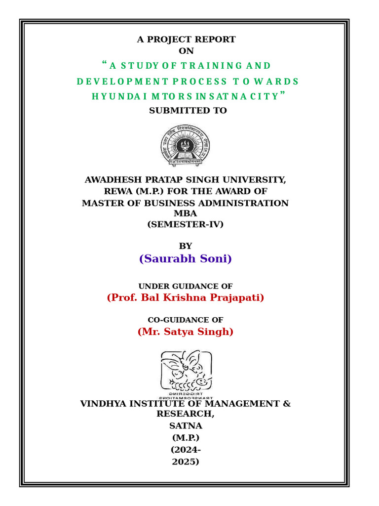 Saurabh Soni Project File 2025 | PDF | Methodology | Leadership