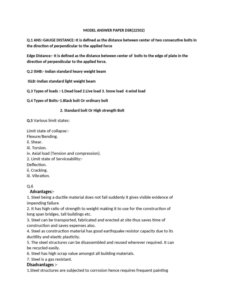 DSR Model Class Test-I Up | PDF