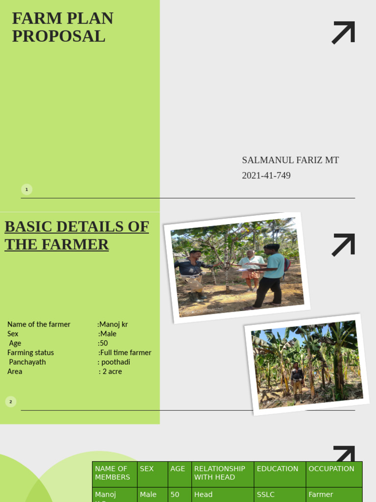 Farm Plan Manojettan | PDF | Fertilizer | Agriculture