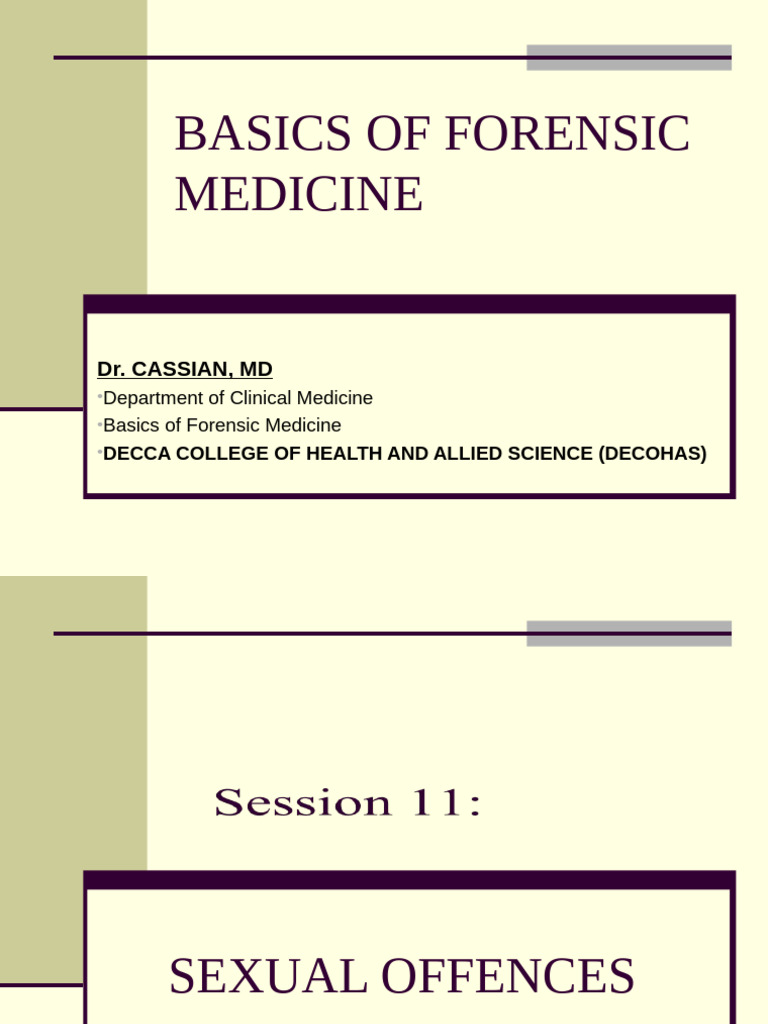 11.0 Sexual Offences | PDF | Rape | Human Reproduction