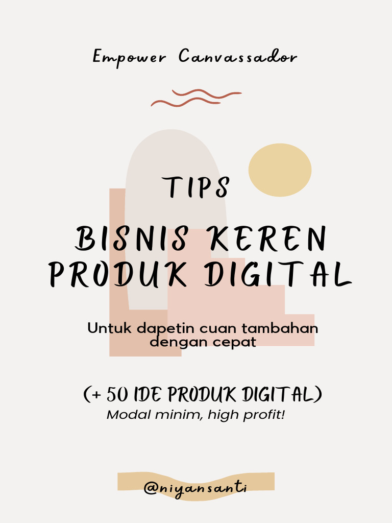 Ide Bisnis Produk Digital Menguntungkan | PDF