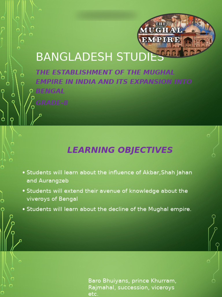 Mughal Empire & Its Expansion in India & Into Bengal-2nd Part (1) | PDF ...