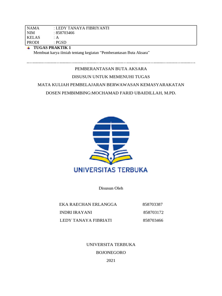 Laporan Akhir PBK | PDF