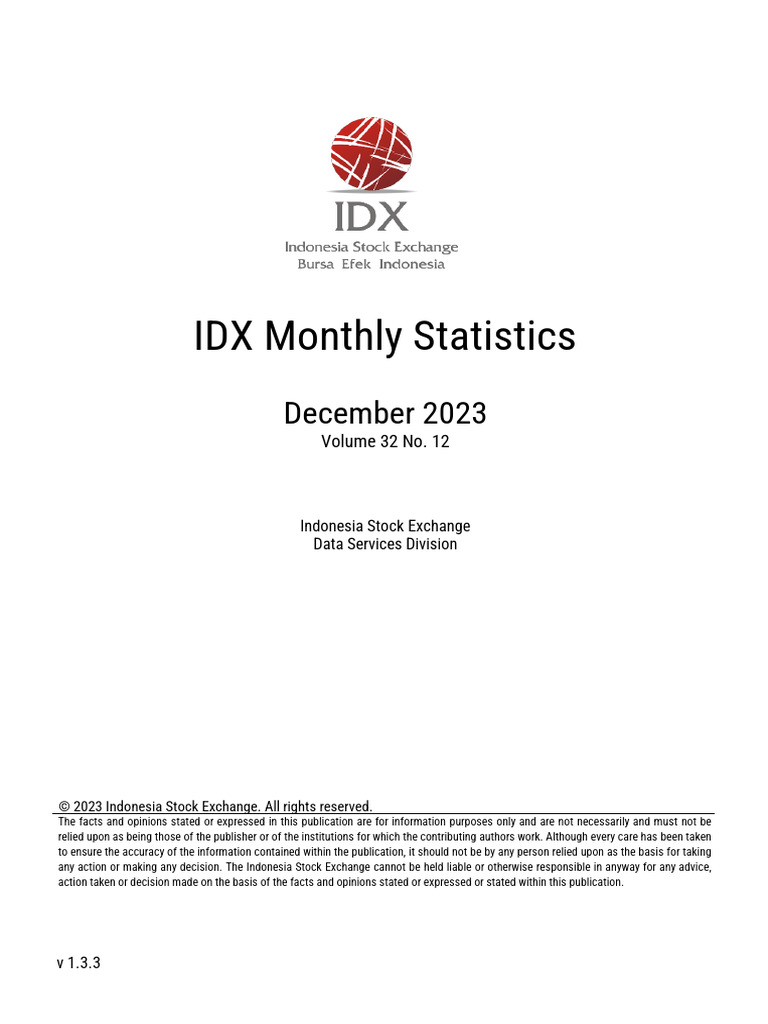 Idx Monthly Dec 2023 | PDF | Exchange Traded Fund | Stocks