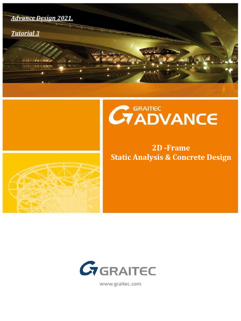 Graitec Advance Design Tutorial 3 For 2D Frame Static Analysis and | PDF | Beam (Structure ...