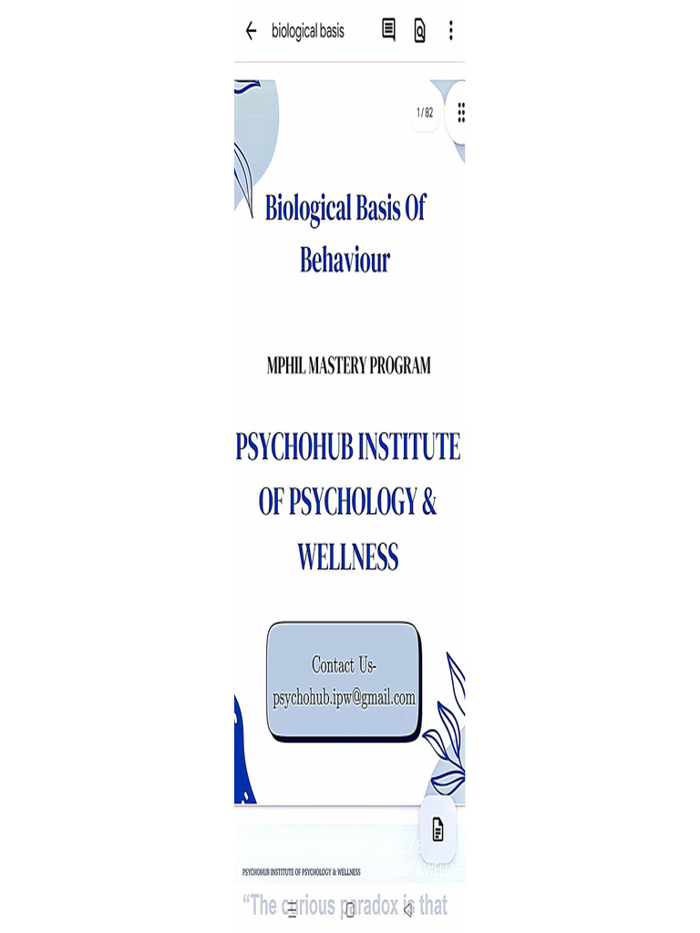 Mphil Course Sample (PsychoHub) | PDF