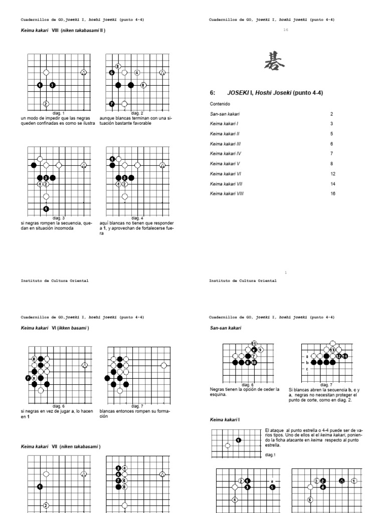 Estrategias de Hoshi Joseki en GO | PDF | Operaciones militares