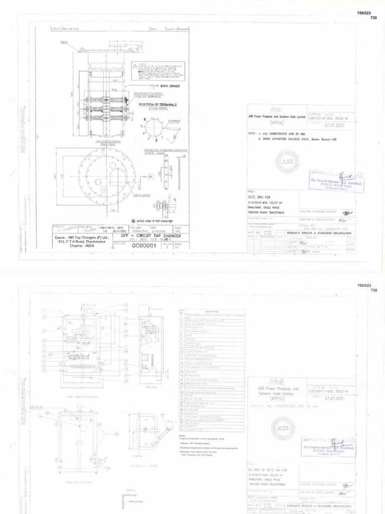 TR Tap Changer Drawing | PDF