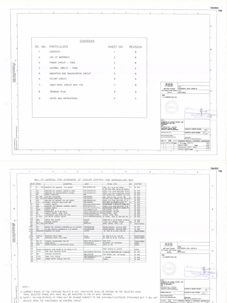 Marshalling Box Drawings | PDF