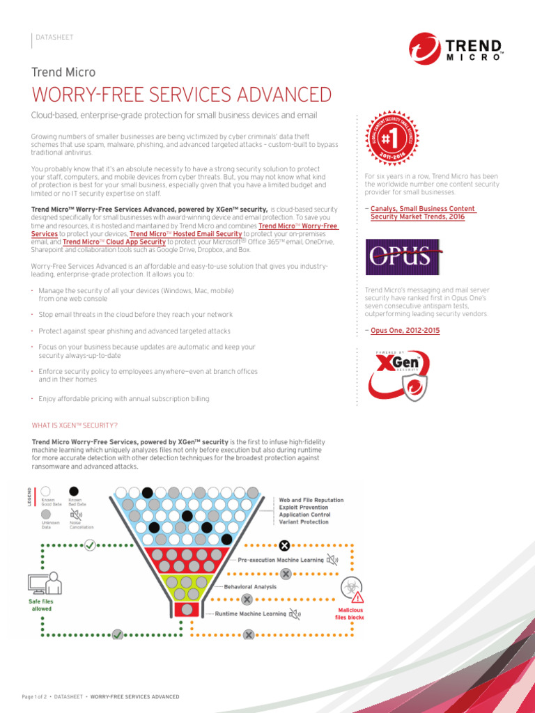 ds05_worry-free-business-security-services-advanced | PDF | Security | Computer Security