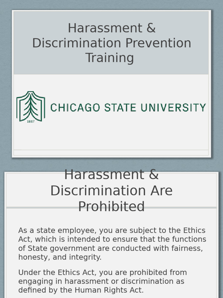 Harassment & Discrimination Training Guide | PDF | Sexual Harassment ...