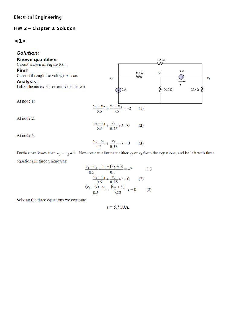 EE HW2 Solution | PDF