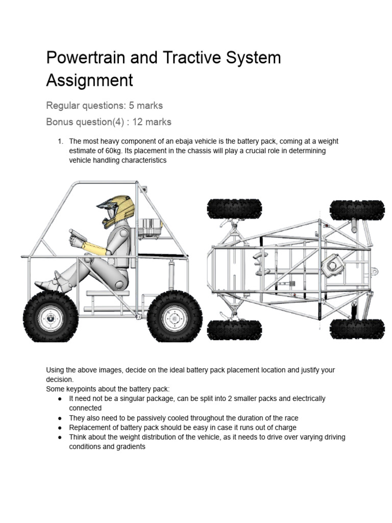 Powertrain and Tractive System | PDF