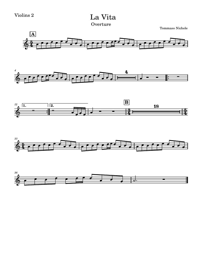 Overture Violins 2 | PDF