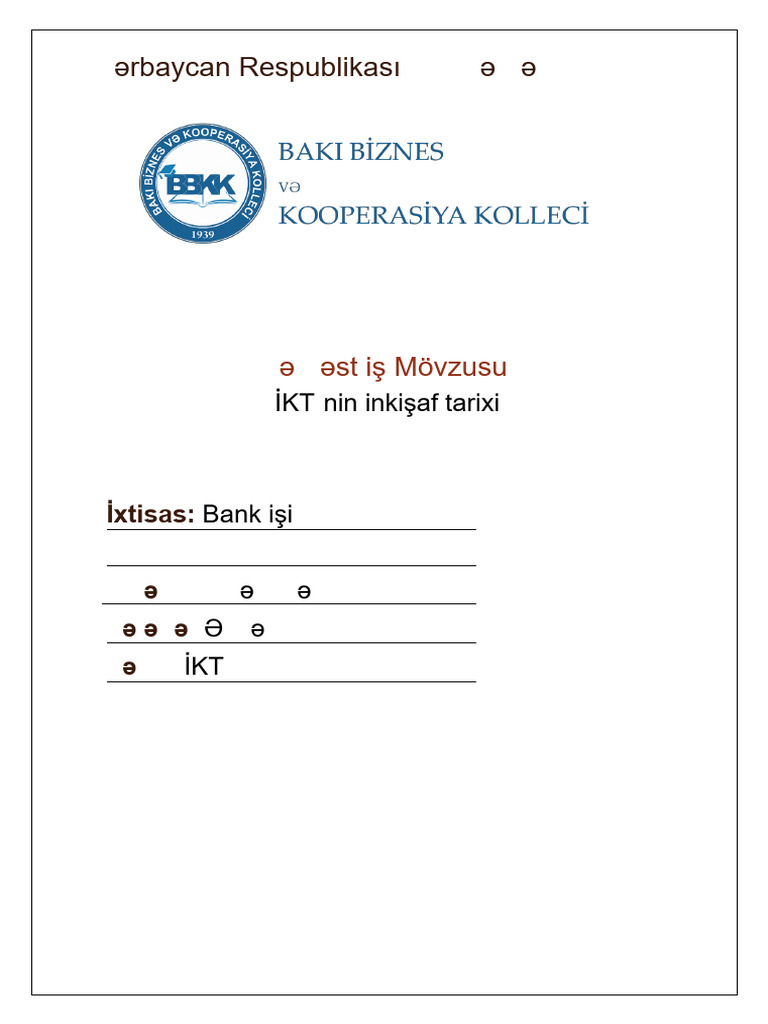 İKT-nin inkişaf tarixi | PDF