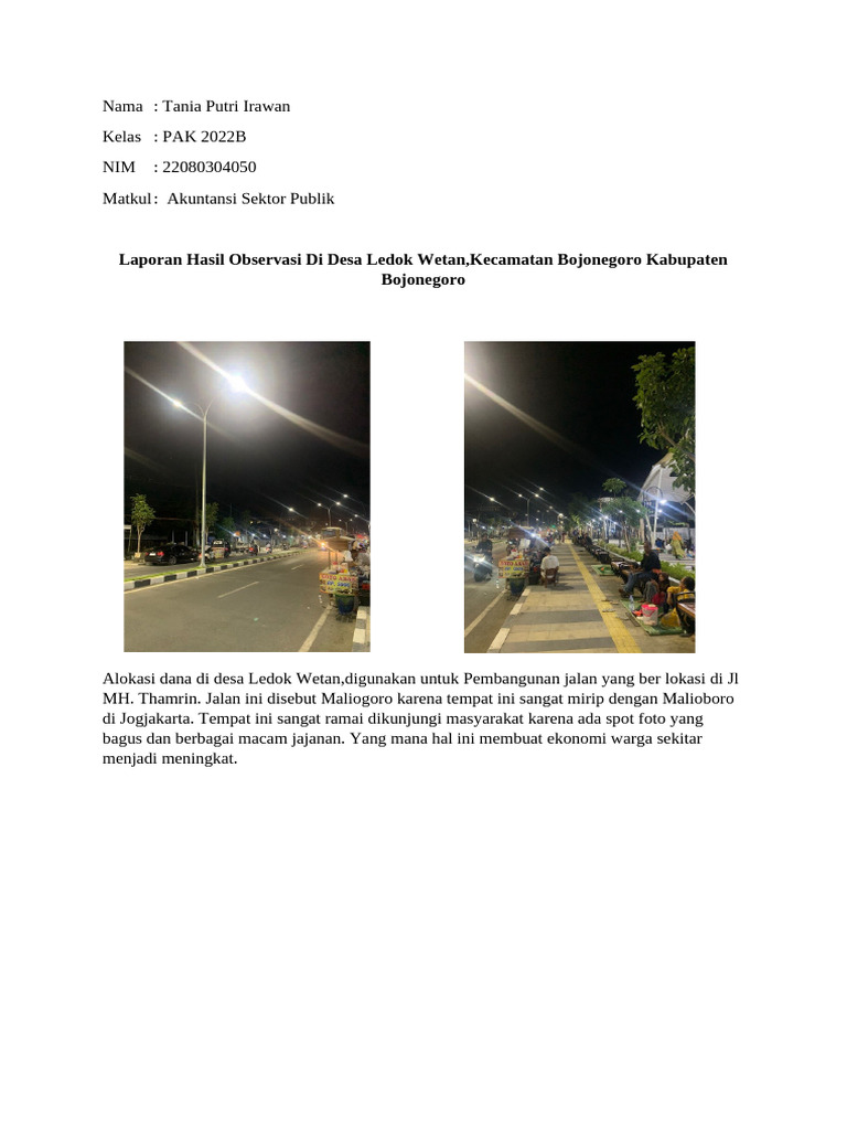 050 Tania Putri Irawan Asp Laporan Observasi Pdf