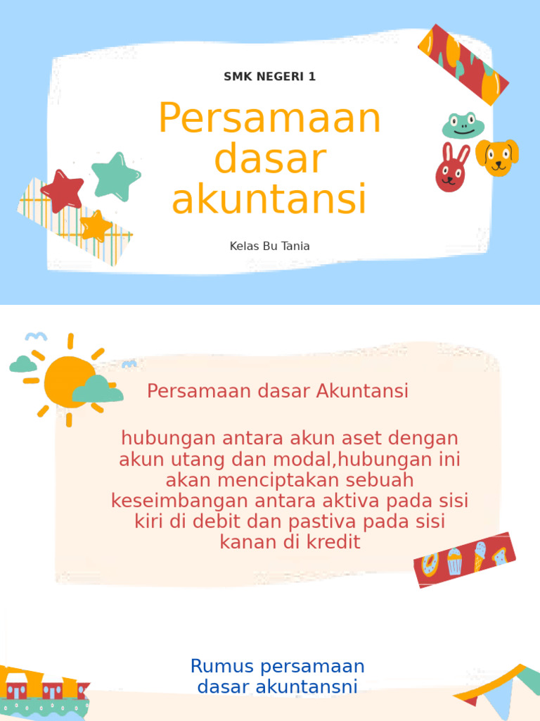 050_Tania Putri Irawan_PPT Persamaan Dasar Akuntansi | PDF