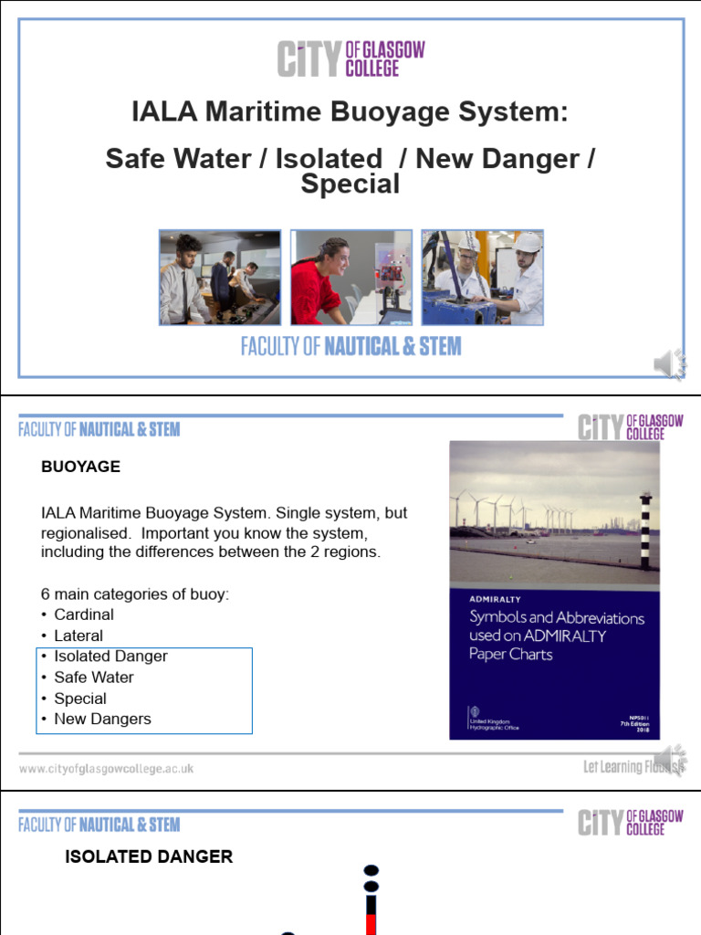 Buoyage Isolated Danger Safe Water Special New Danger NARRATED | PDF ...