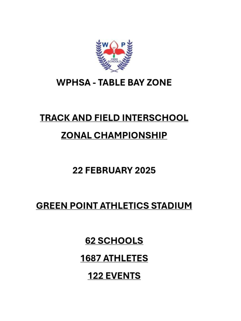 2025 Zonal Champs Program | PDF