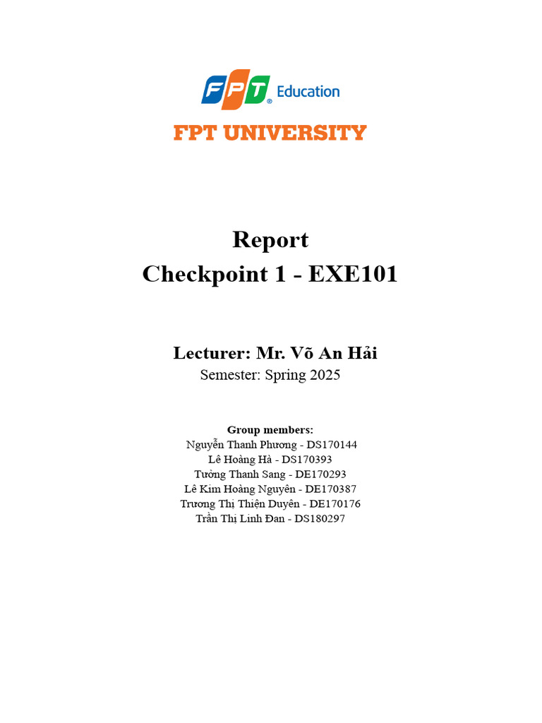 EXE101 MKT17D01 CHECKPOINT-1 THOIDAIDI Report | PDF | Artificial Intelligence | Intelligence (AI ...