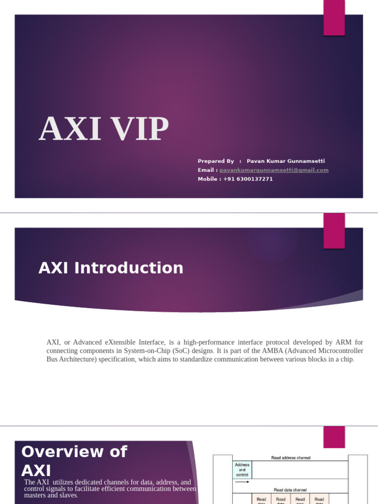 Pavan Kumar AXI | PDF | Computer Data | Computer Architecture