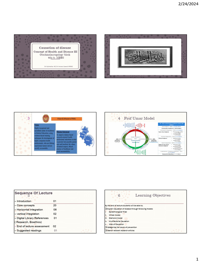 Causation of Disease Concept of Health and Disease III | PDF ...