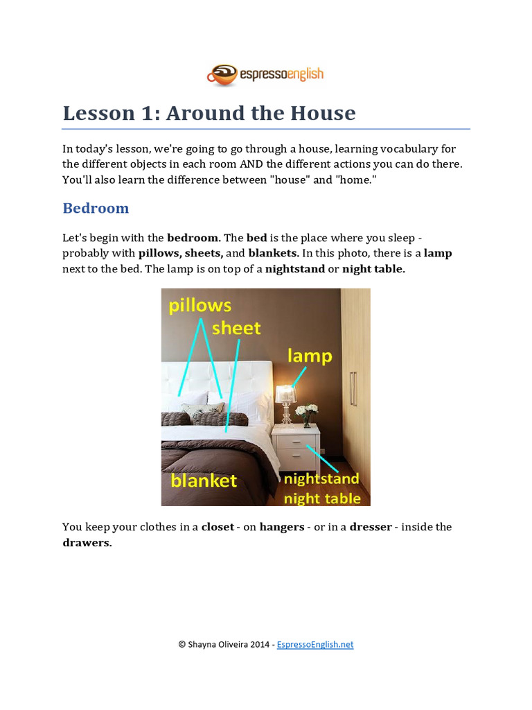 Around The House | PDF