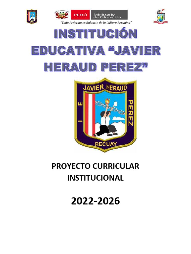 Pci 2023 Jhp | PDF | Enseñando | Plan de estudios