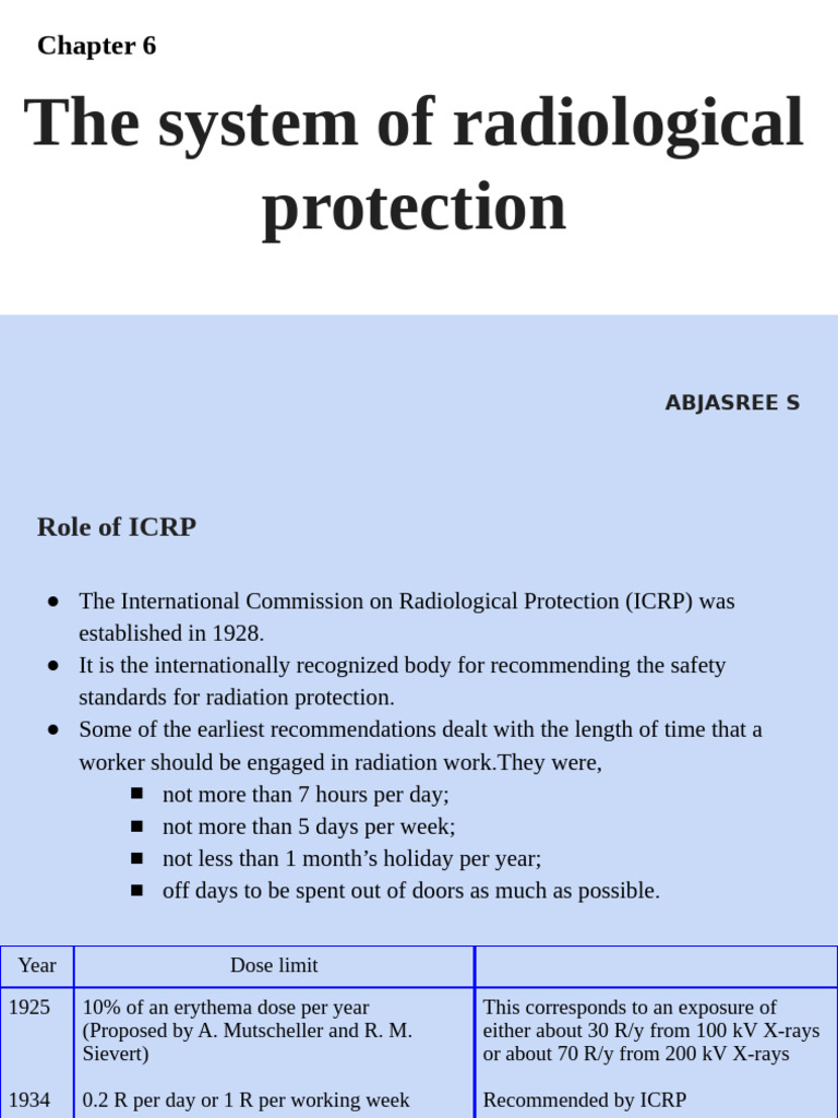 The System of Radiological Protection | PDF | Absorbed Dose | Forms Of ...
