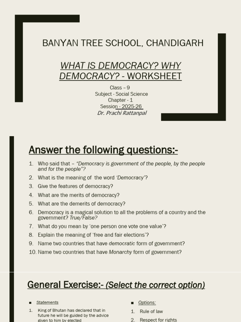 Resource 20250414172500 ch-1 Democracy Worksheet | PDF